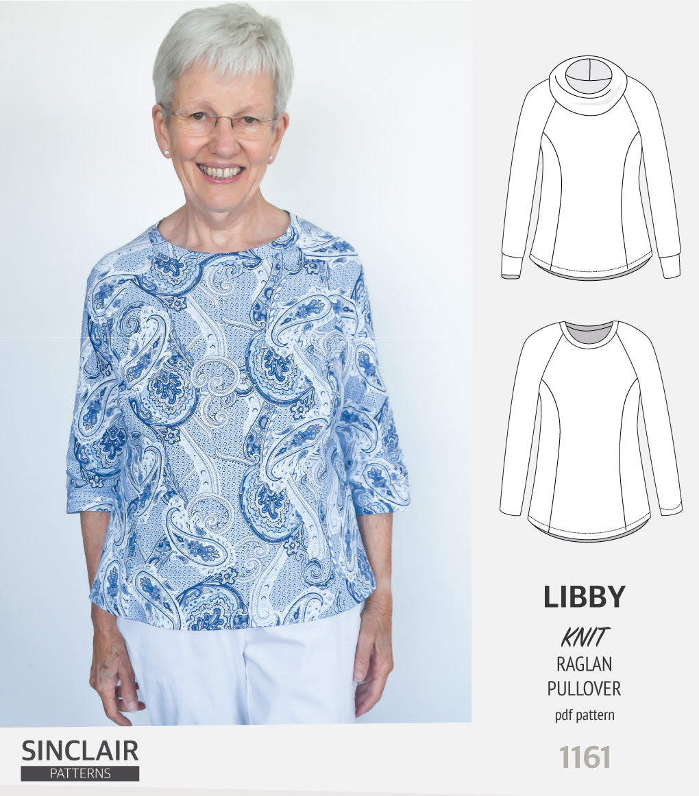 Libby Princess Seam Raglan Pullover Sewing Pattern (PDF) – Sinclair ...