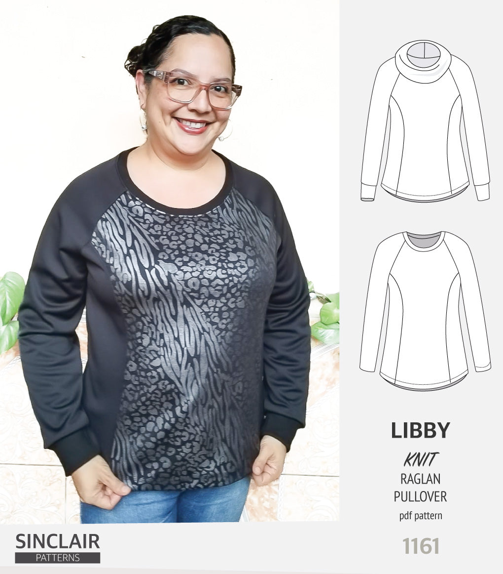 Libby Princess Seam Raglan Pullover Sewing Pattern (PDF) – Sinclair ...