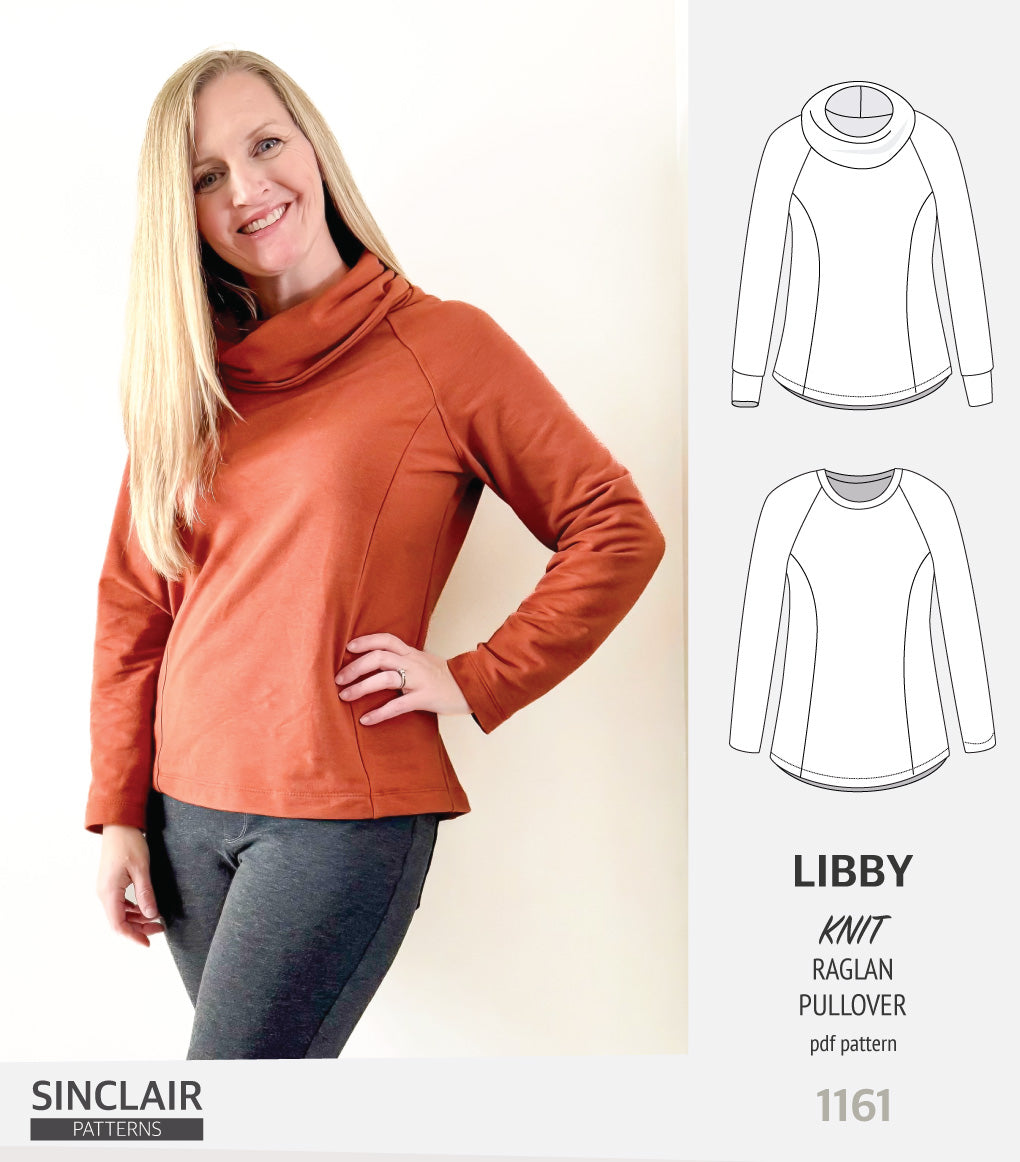 Libby Princess Seam Raglan Pullover Sewing Pattern (PDF) – Sinclair ...