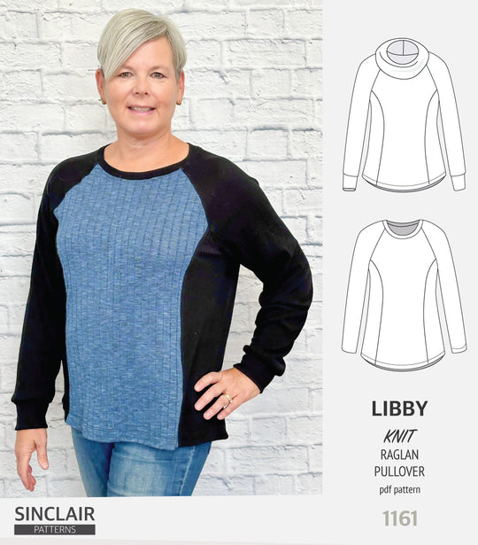 Libby Princess Seam Raglan Pullover Sewing Pattern (PDF) – Sinclair ...