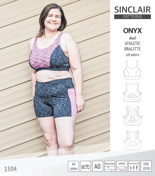 Onyx medium impact wireless athletic bralette (PDF) - Sinclair Patterns