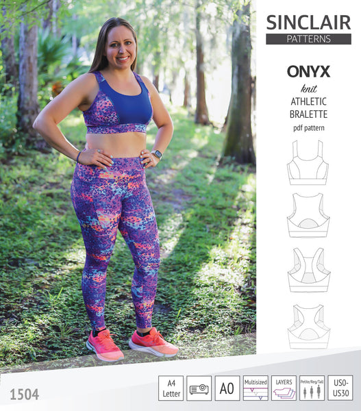 Onyx medium impact wireless athletic bralette (PDF) - Sinclair Patterns