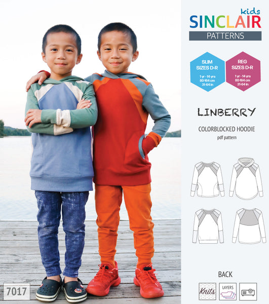 Linberry coloblocked hoodie and sweater for children (PDF SEWING ...