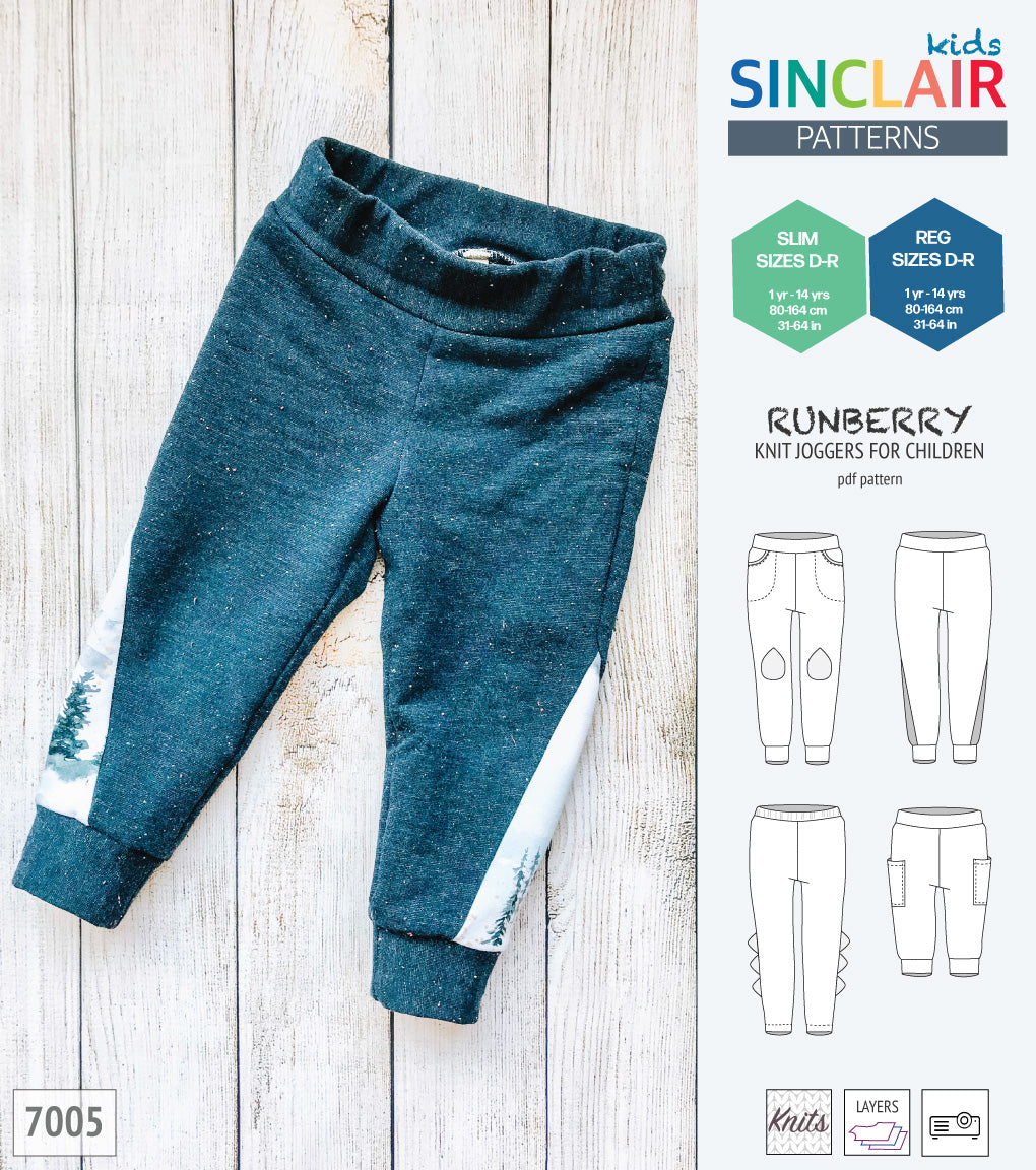 Runberry joggers with pockets, spikes and colorblocking for children ...