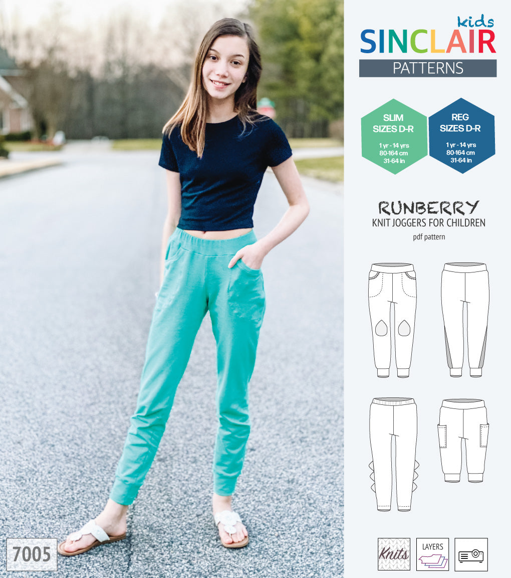 Runberry joggers with pockets, spikes and colorblocking for children ...