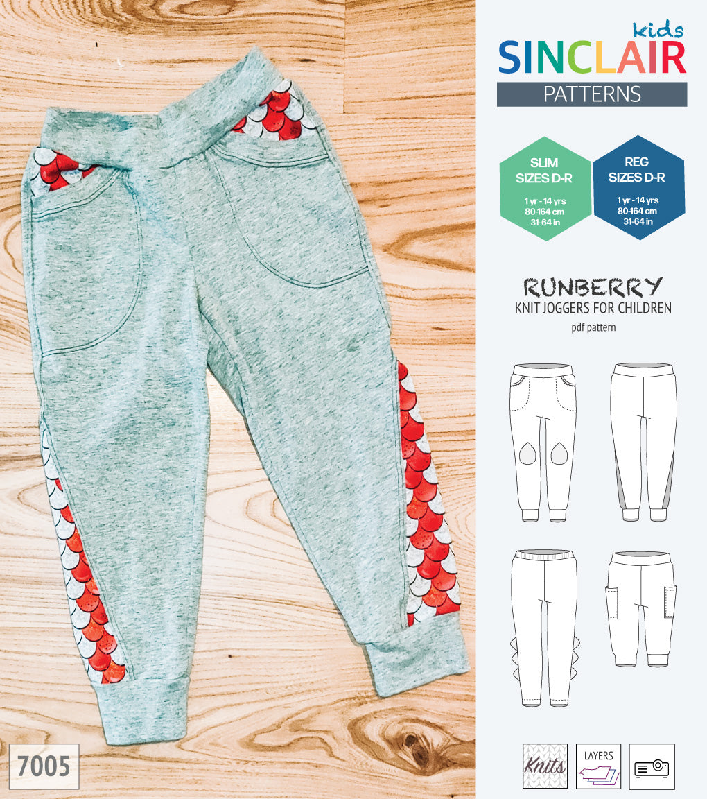 Runberry joggers with pockets, spikes and colorblocking for children ...