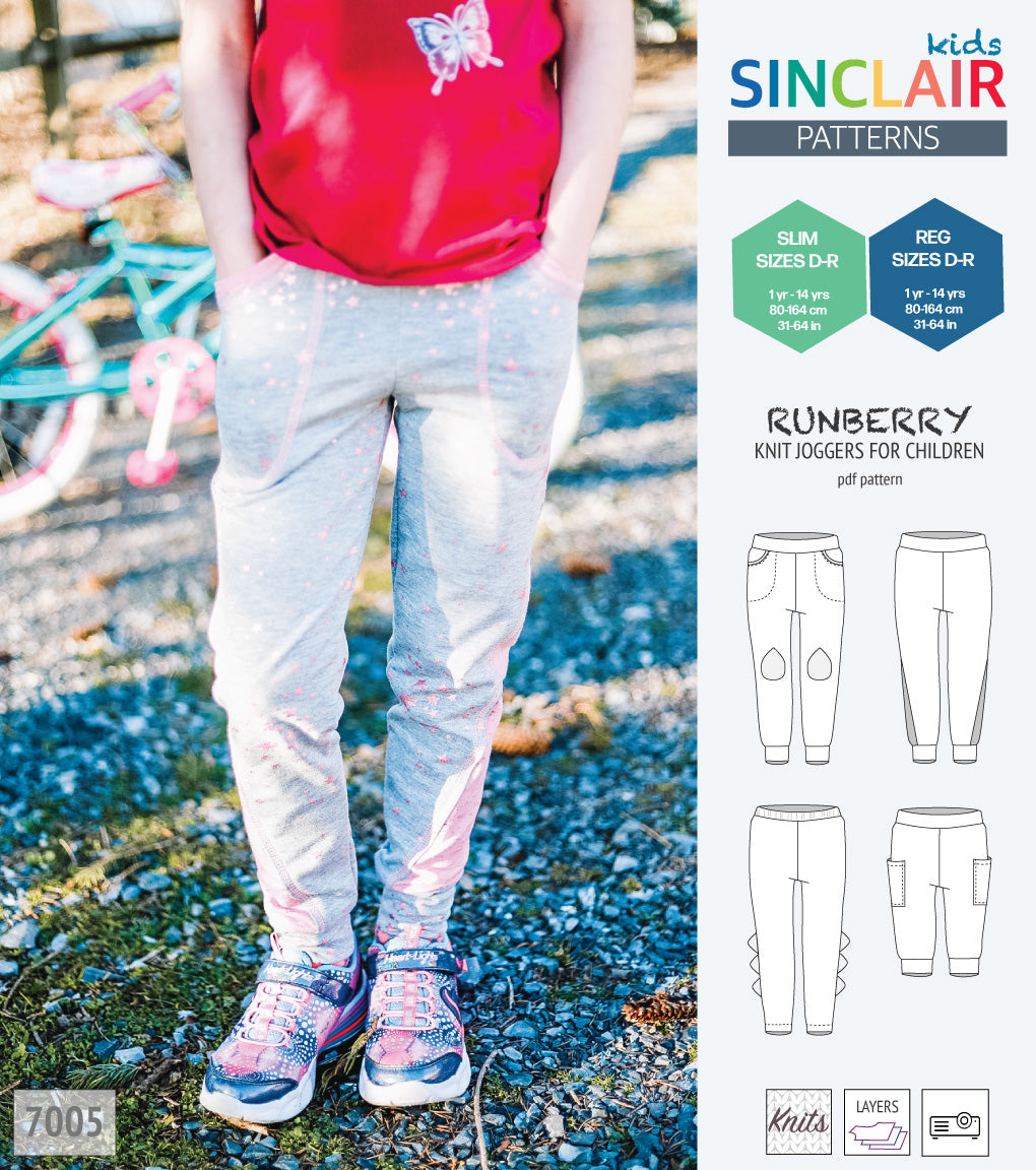 Runberry joggers with pockets, spikes and colorblocking for children ...