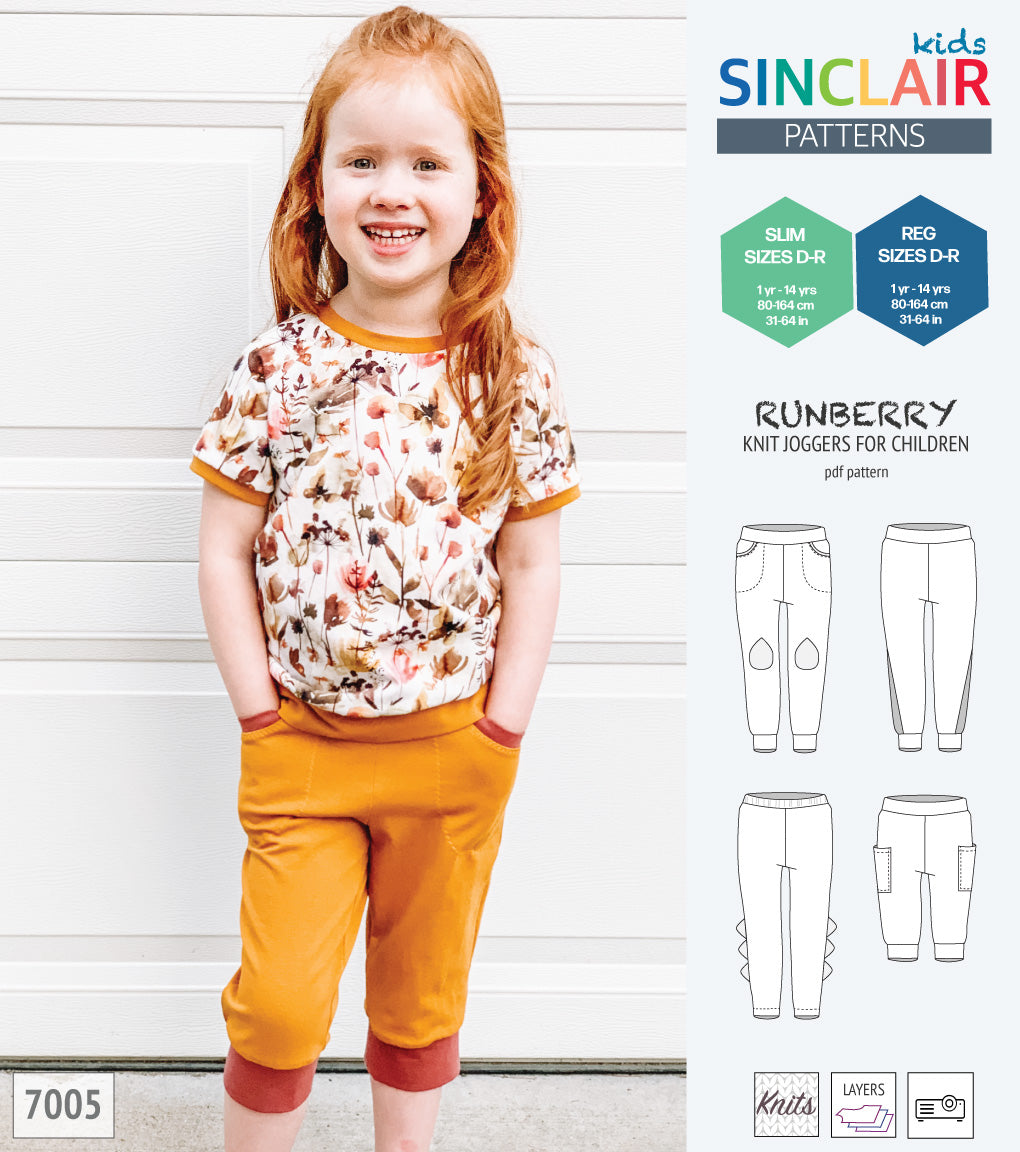 Runberry joggers with pockets, spikes and colorblocking for children ...
