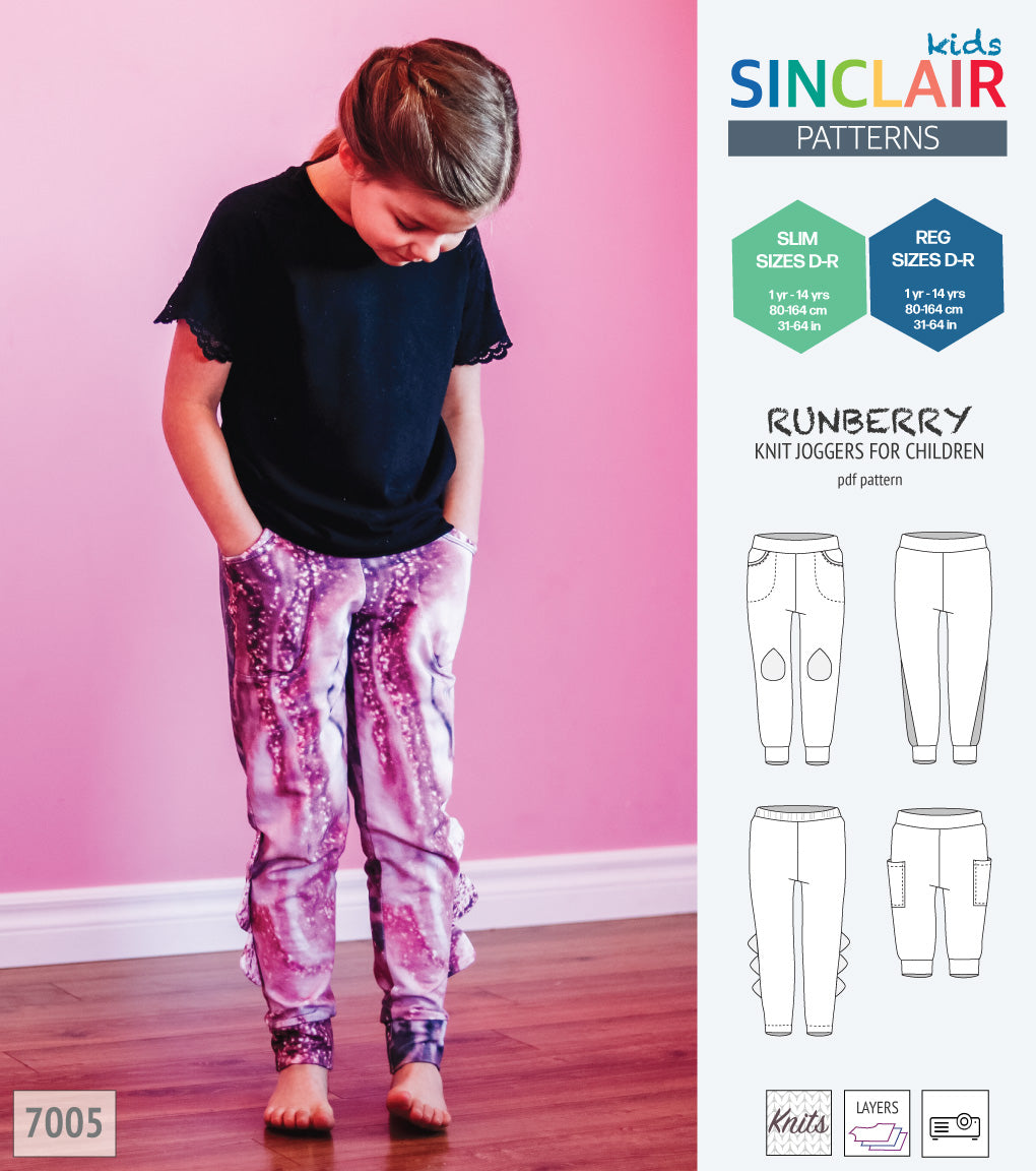Runberry joggers with pockets, spikes and colorblocking for children ...