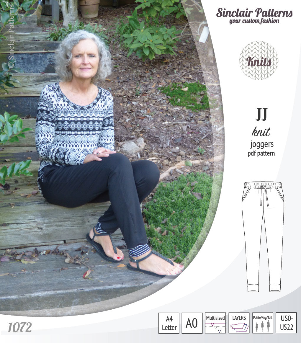 JJ knit classic joggers (PDF) – Sinclair Patterns