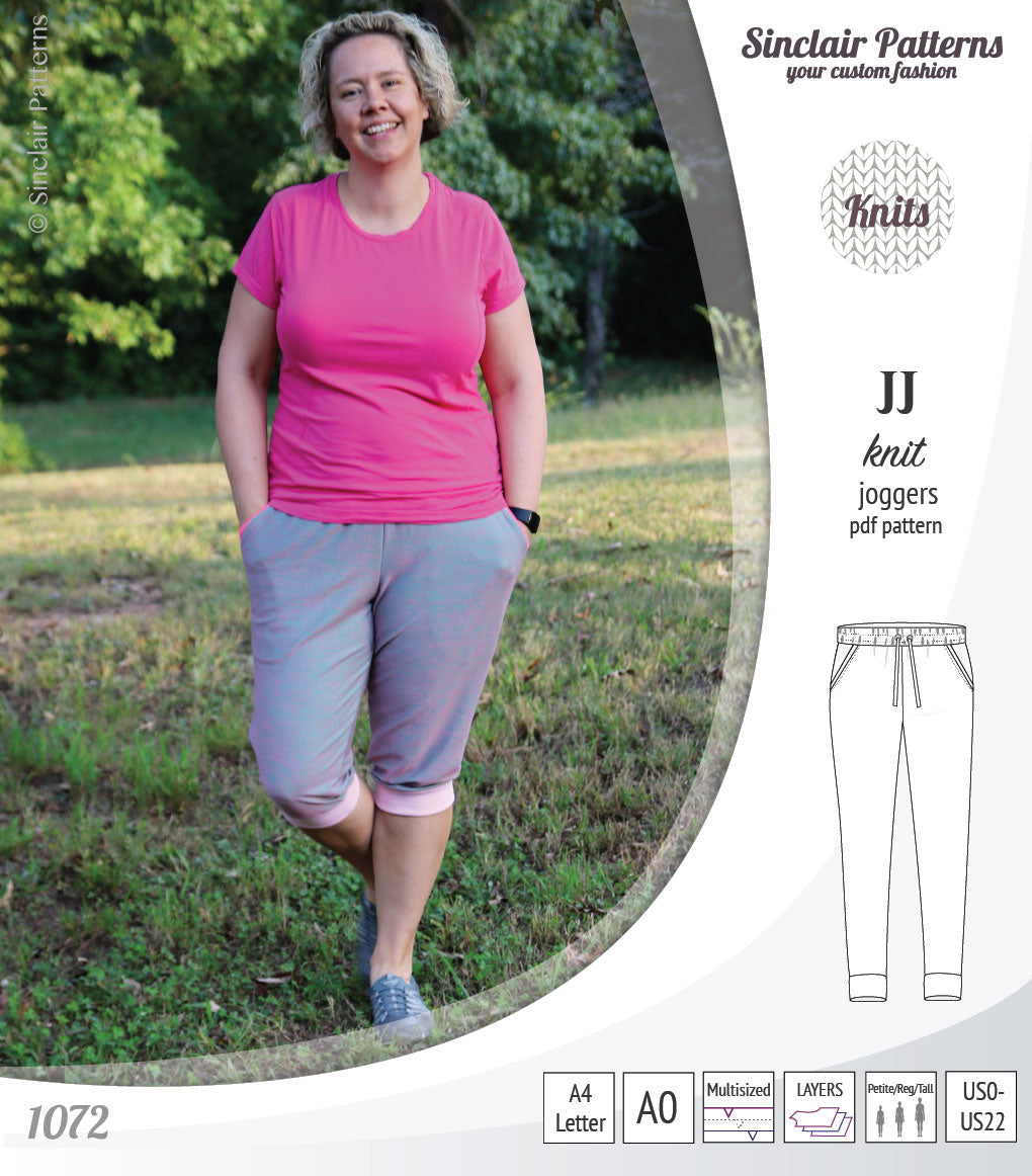 JJ knit classic joggers (PDF) – Sinclair Patterns