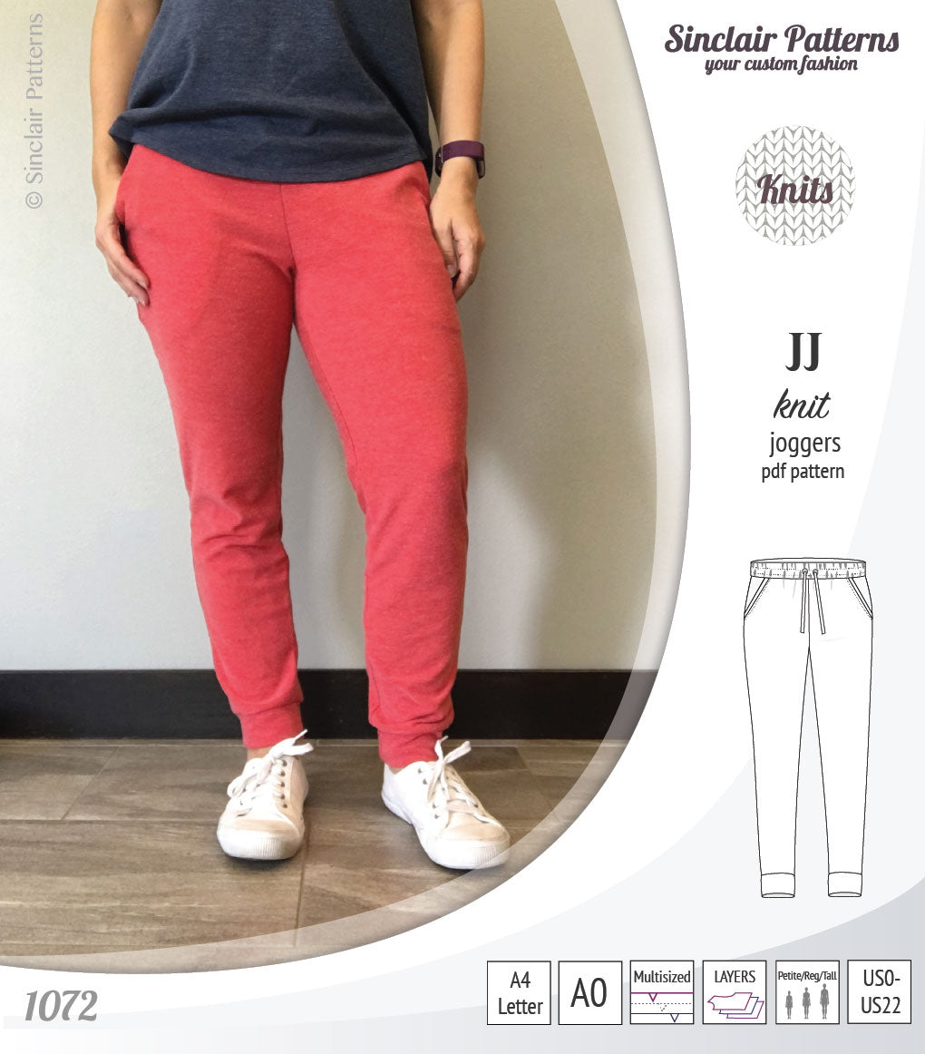 JJ knit classic joggers (PDF) – Sinclair Patterns