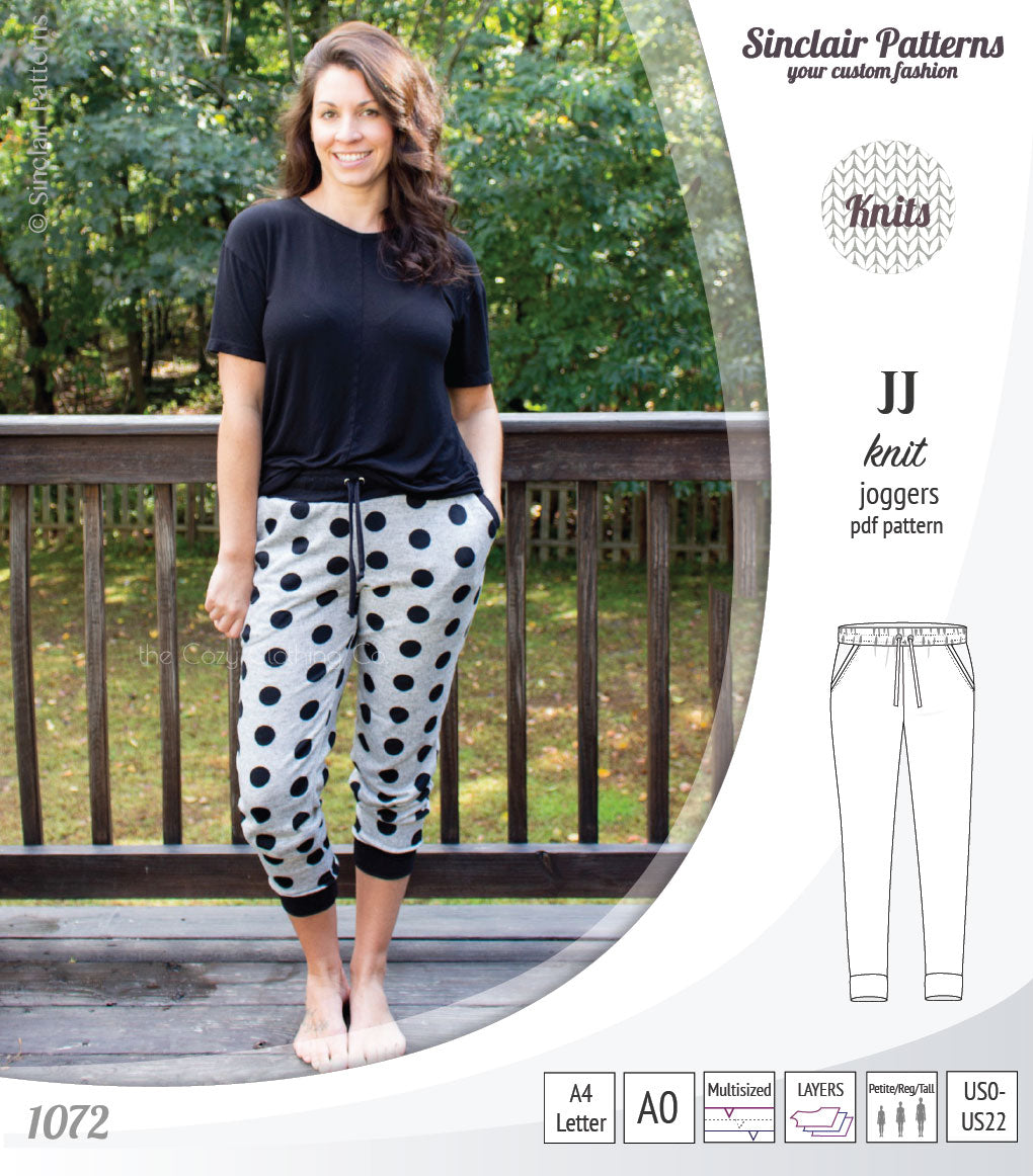 JJ knit classic joggers (PDF) – Sinclair Patterns
