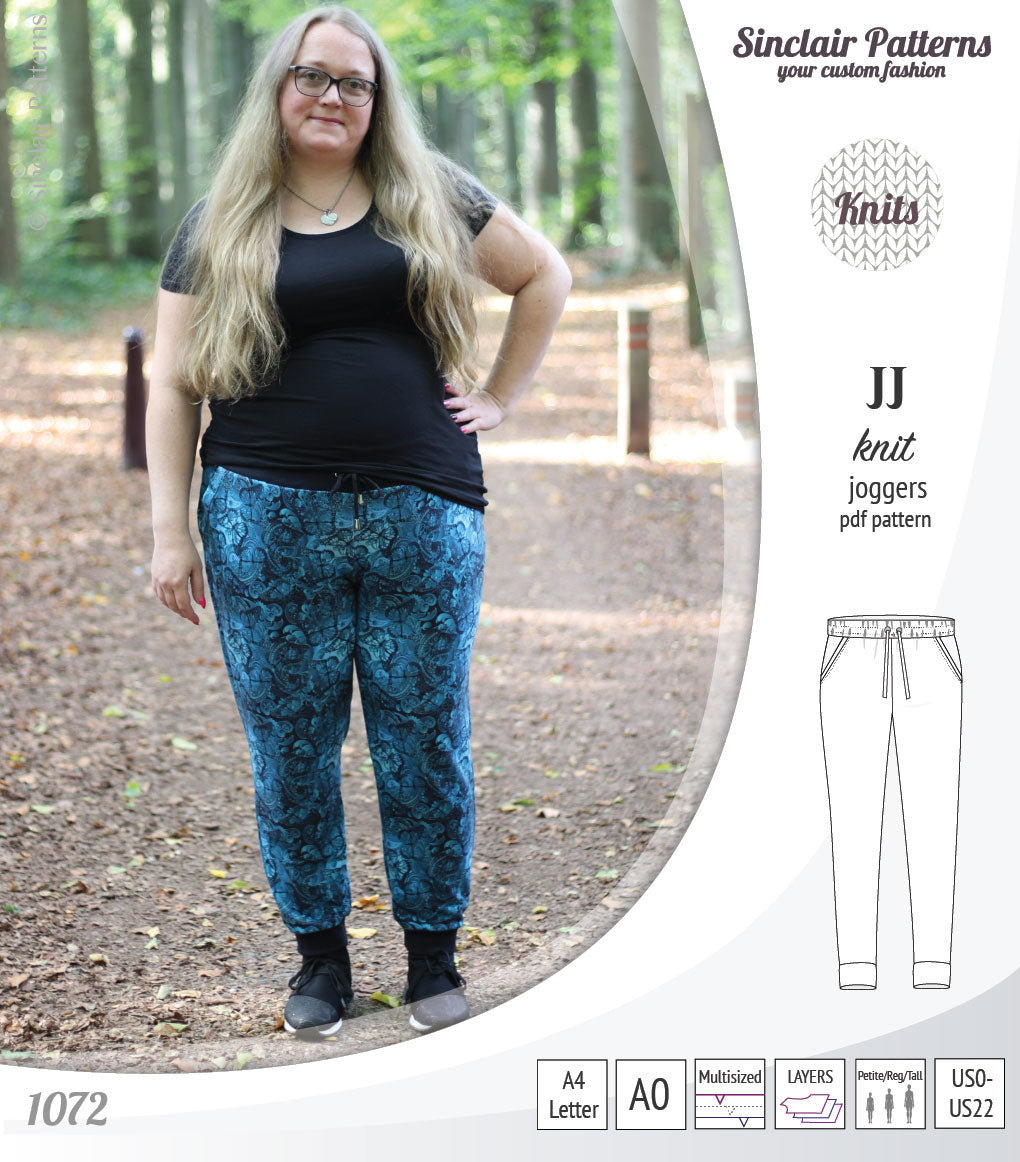 JJ knit classic joggers (PDF) – Sinclair Patterns
