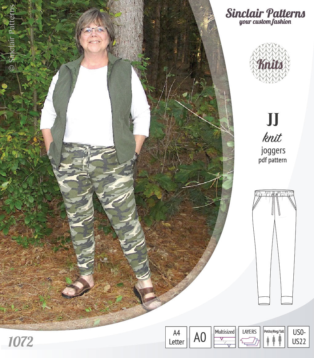 JJ knit classic joggers (PDF) – Sinclair Patterns