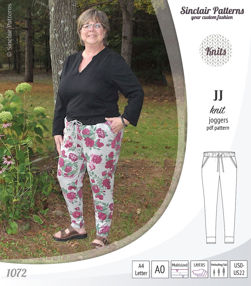 JJ knit classic joggers (PDF) – Sinclair Patterns