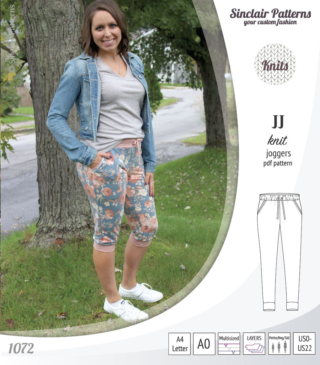 JJ knit classic joggers (PDF) – Sinclair Patterns
