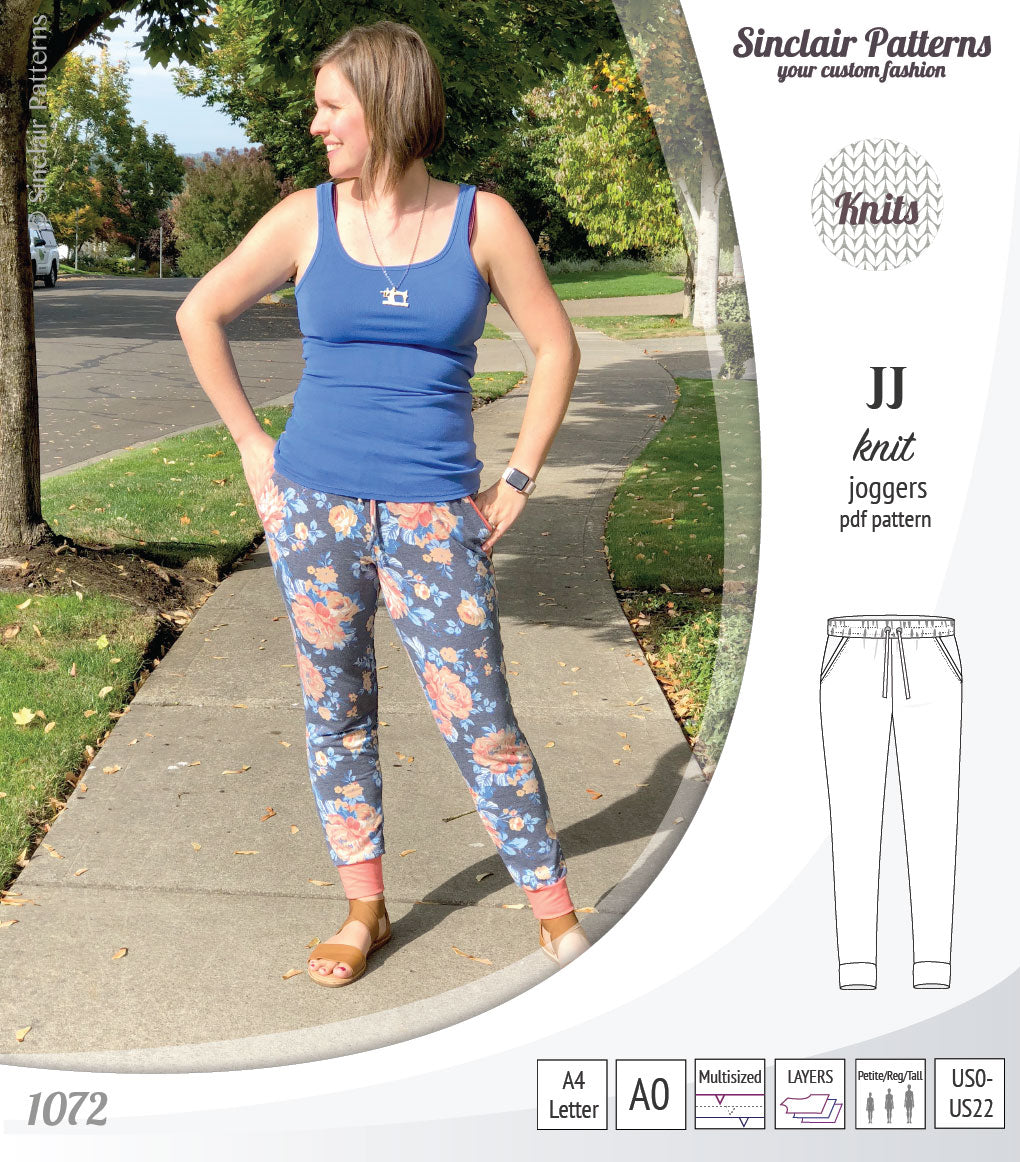 JJ knit classic joggers (PDF) – Sinclair Patterns