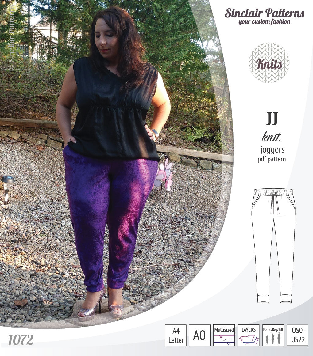 JJ knit classic joggers (PDF) – Sinclair Patterns