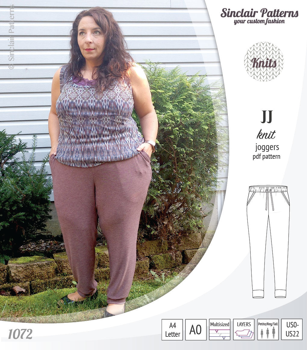 JJ knit classic joggers (PDF) – Sinclair Patterns