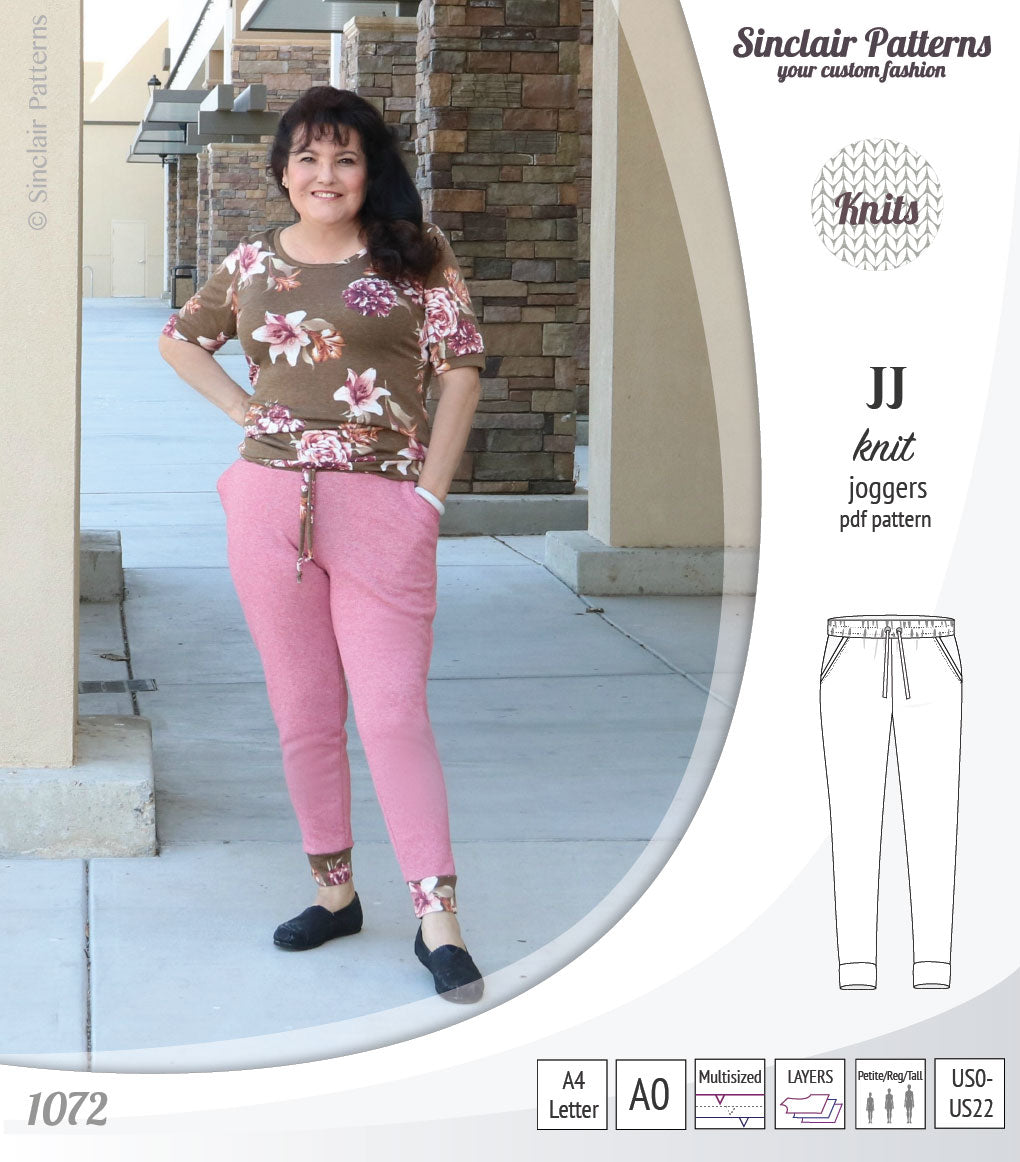 JJ knit classic joggers (PDF) – Sinclair Patterns