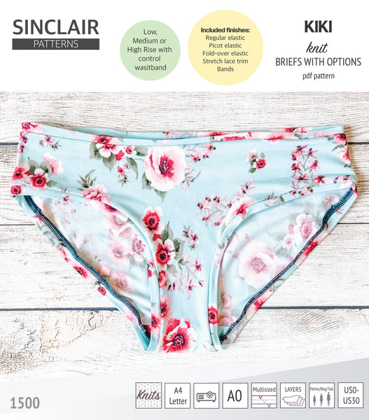 Kiki briefs / knickers / hipsters with low, medium and high rise ...