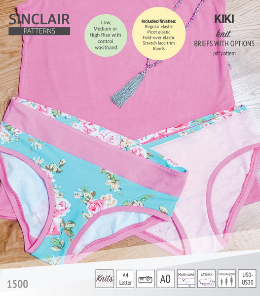 Kiki briefs / knickers / hipsters with low, medium and high rise ...