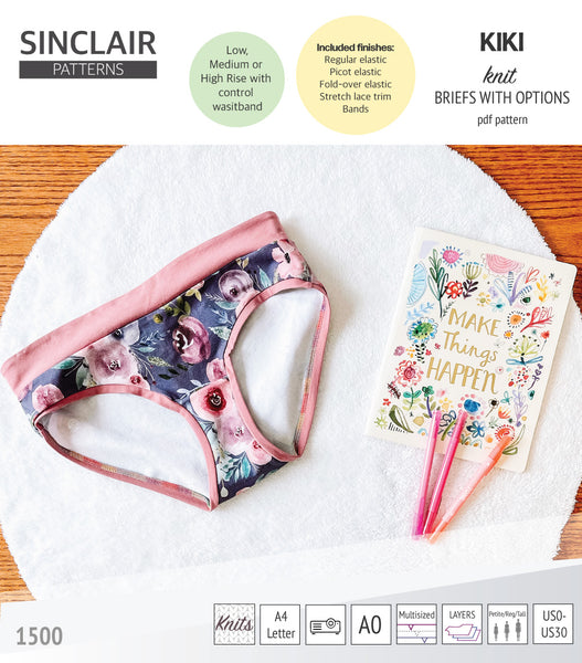 Kiki briefs / knickers / hipsters with low, medium and high rise ...