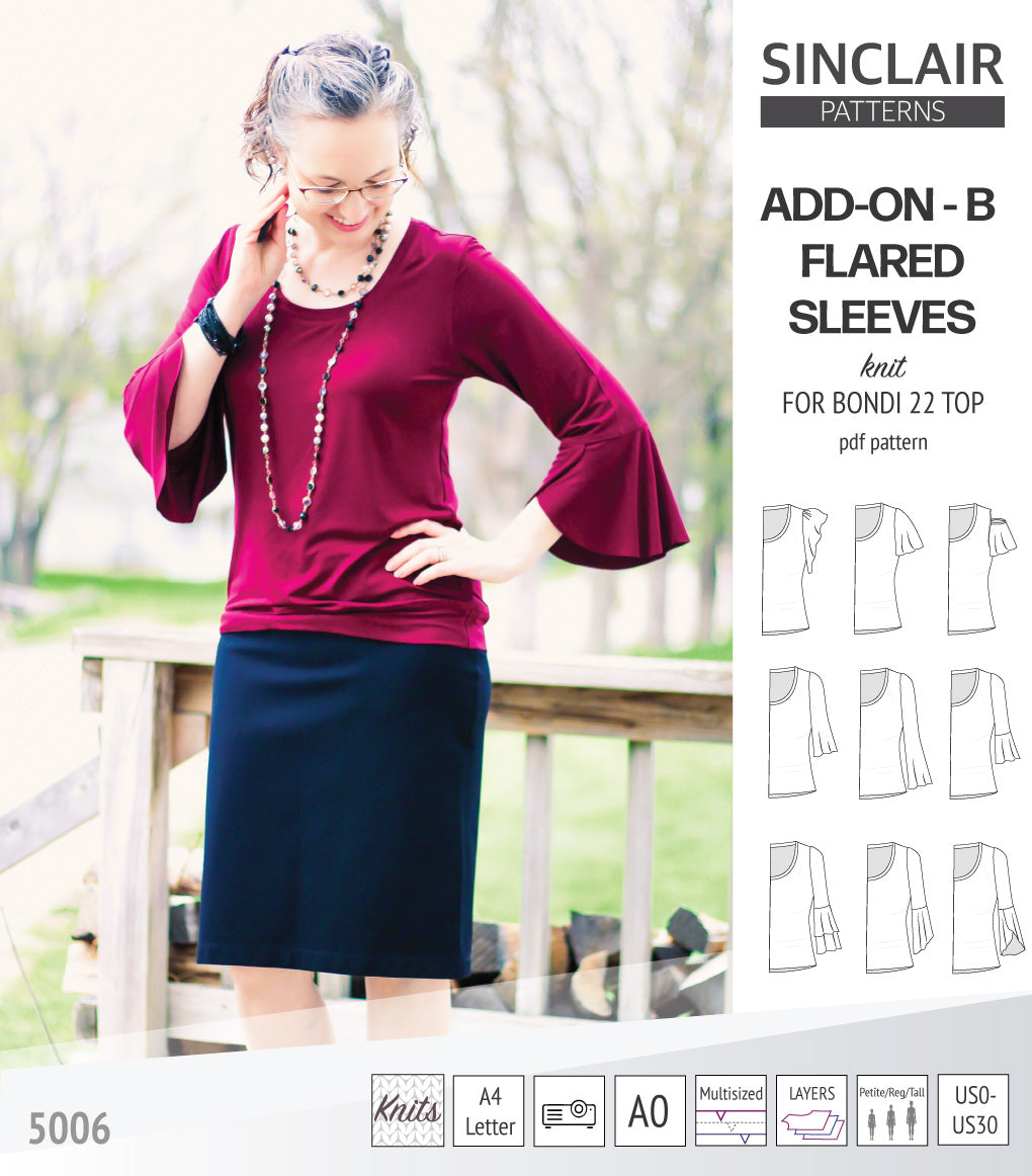 ADD-ON Flared Sleeves add-on pack for Bondi 22 and other compatible pa ...