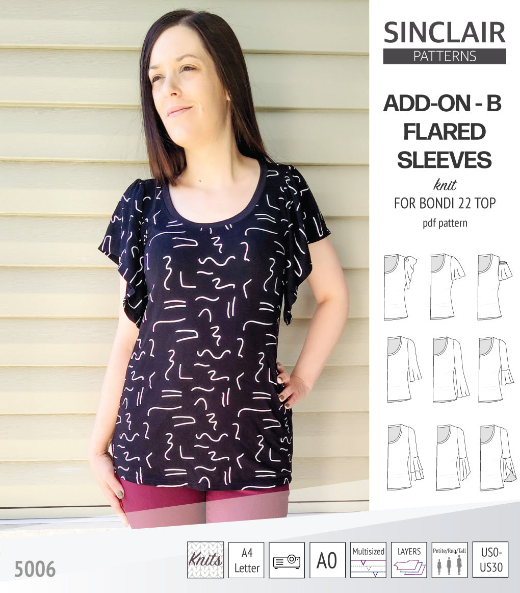 ADD-ON Flared Sleeves add-on pack for Bondi 22 and other compatible pa ...