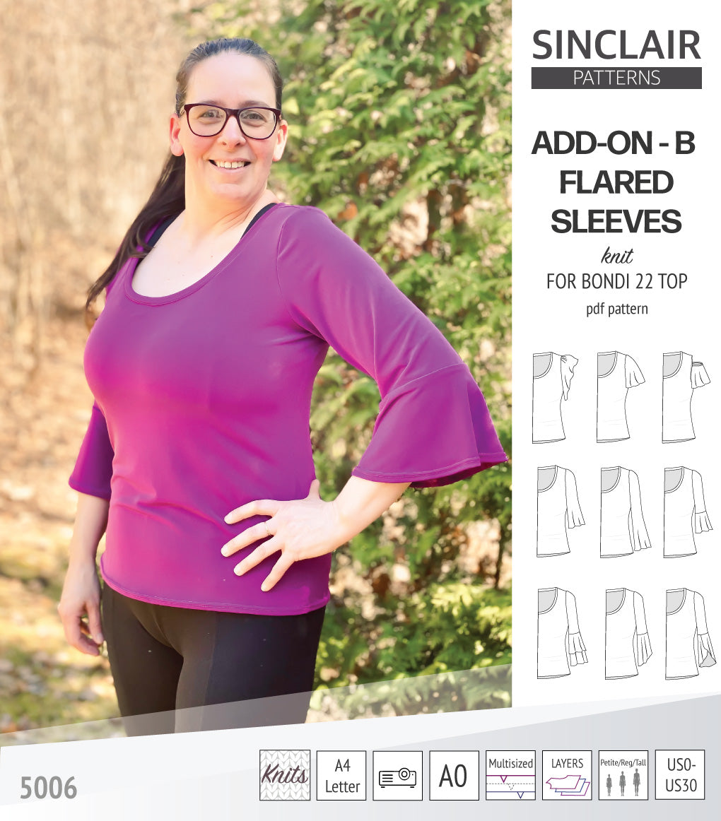 ADD-ON Flared Sleeves add-on pack for Bondi 22 and other compatible pa ...